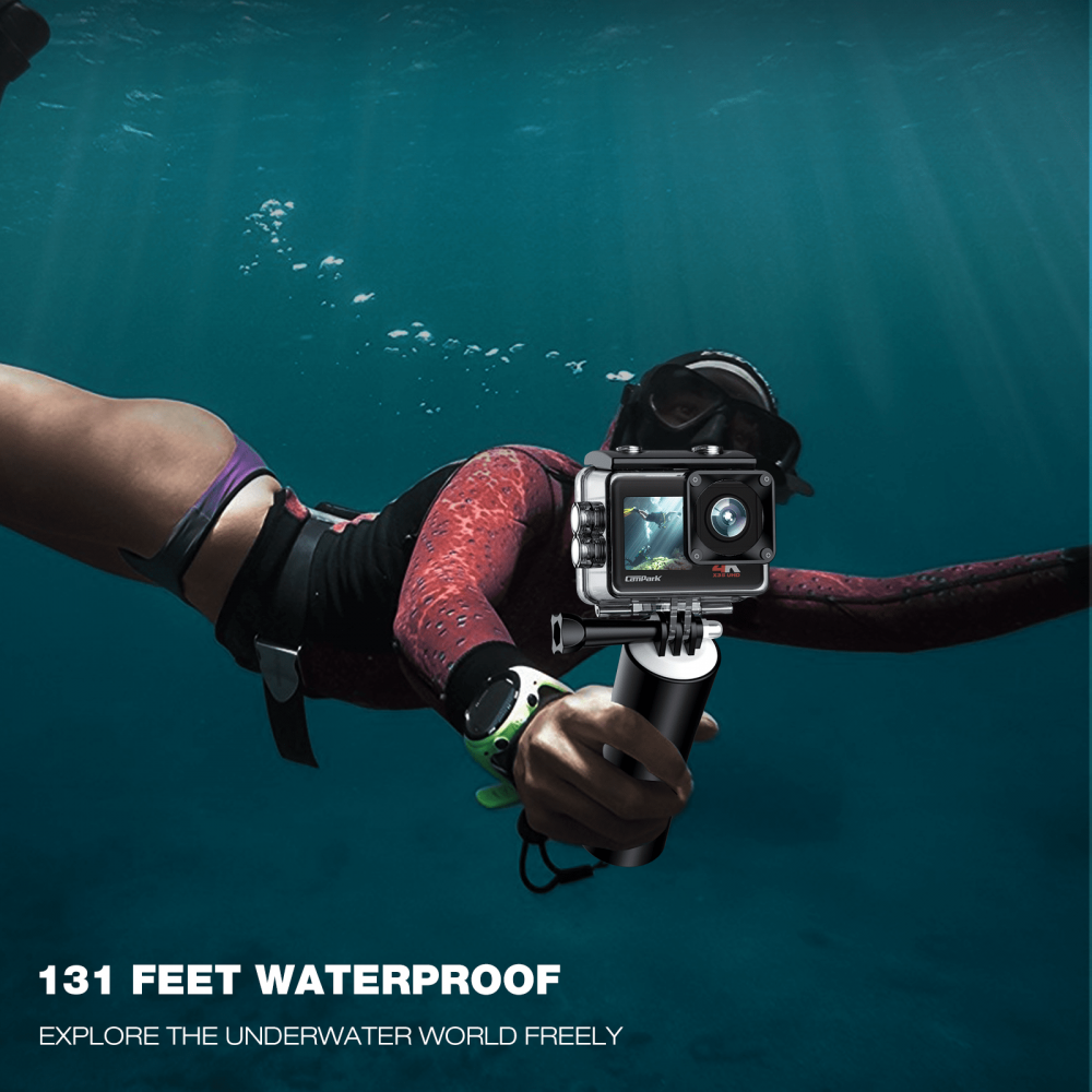 Campark X35 Action Camera 4K 24MP Wi-Fi Underwater Waterproof Camera ...